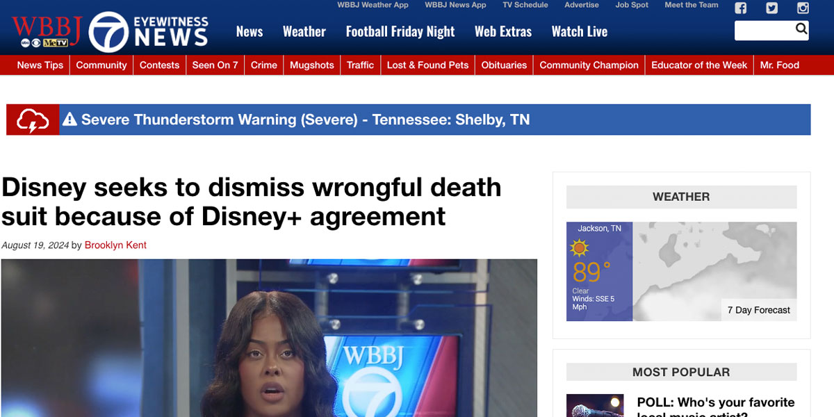 The Complex Legal Battle: Disney's Response to Wrongful Death Suit