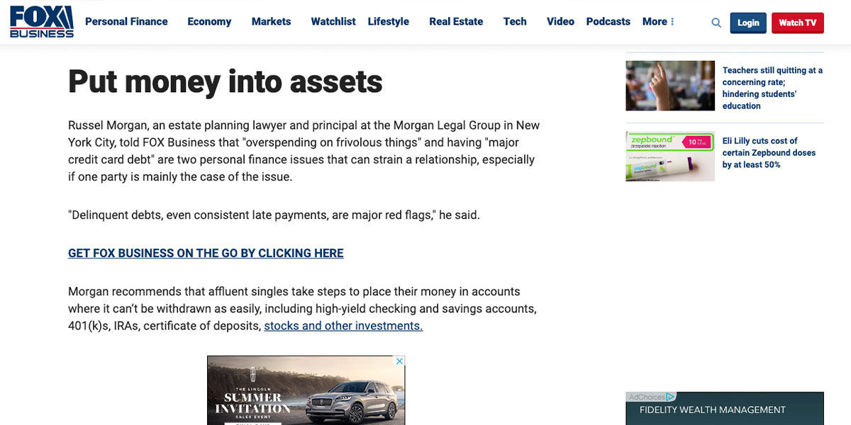 Strategies to Safeguard Your Assets in New York | Morgan Legal Group PC