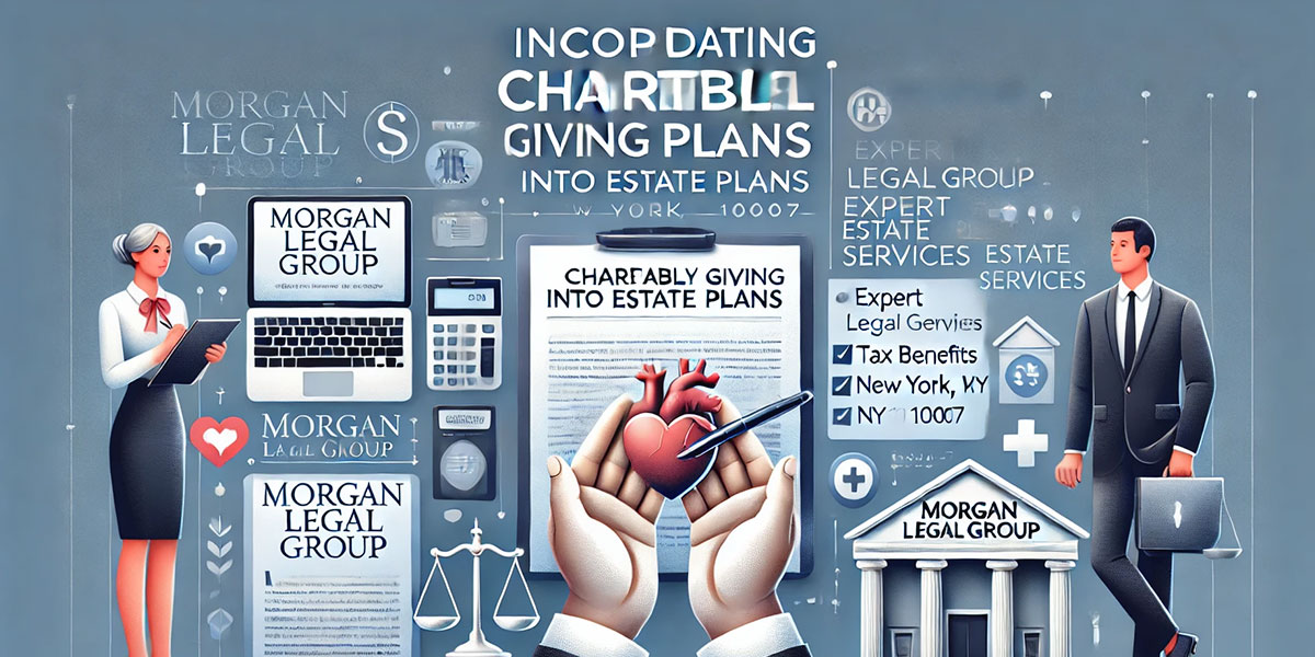 NY Estate Plans: Charitable Giving & Tax Benefits | Morgan Legal Group PC